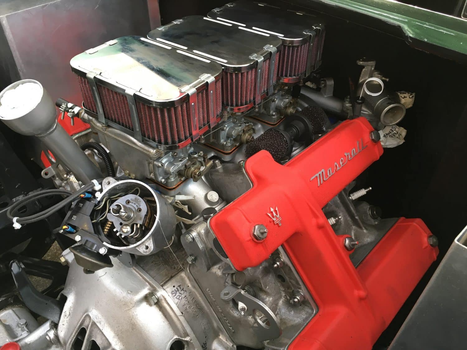 Fitting the engine into our Maserati Merak. - Bridge Classic Cars