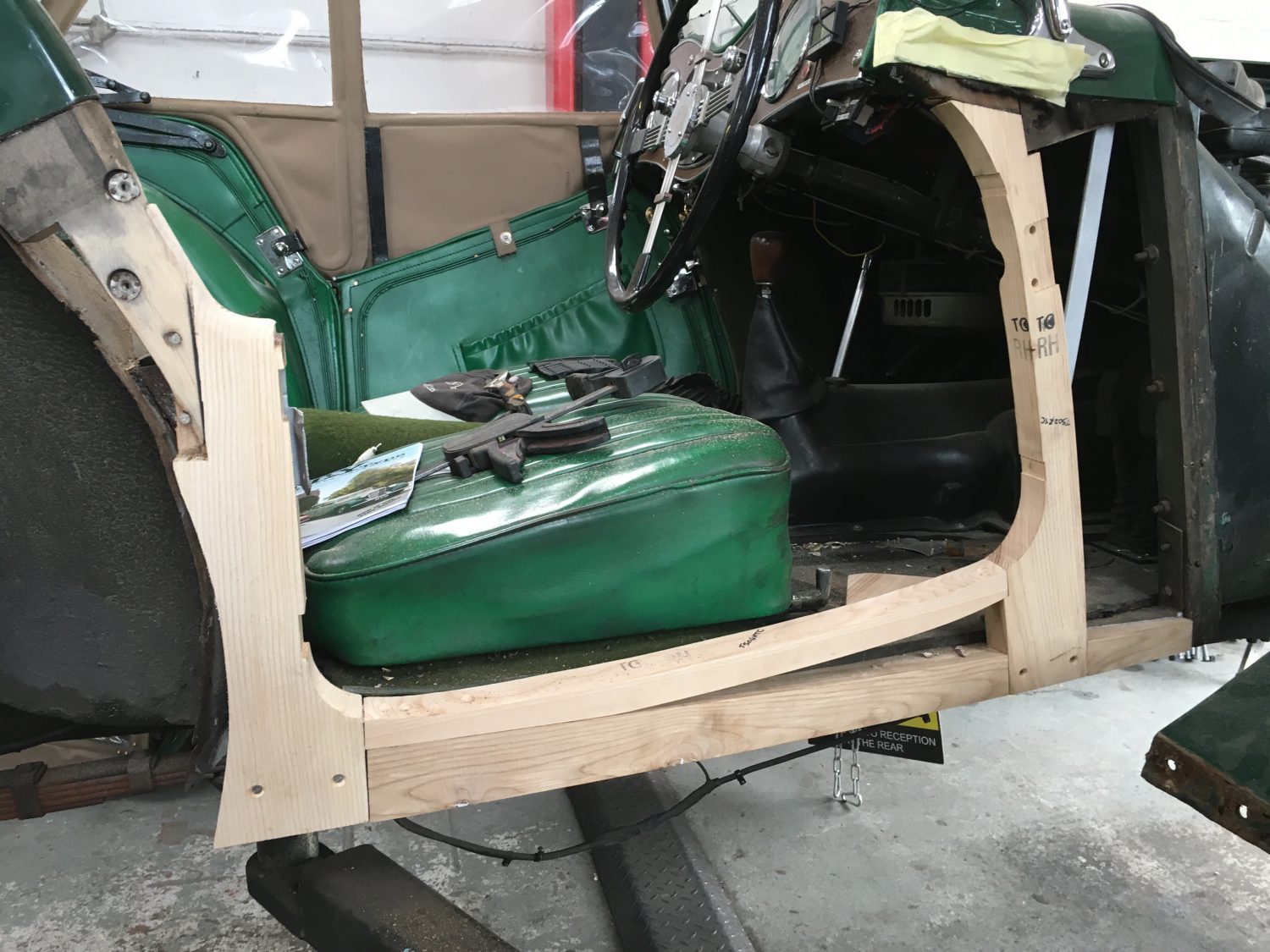 Rebuilding the A and B Post areas of our MG TC - Bridge Classic Cars