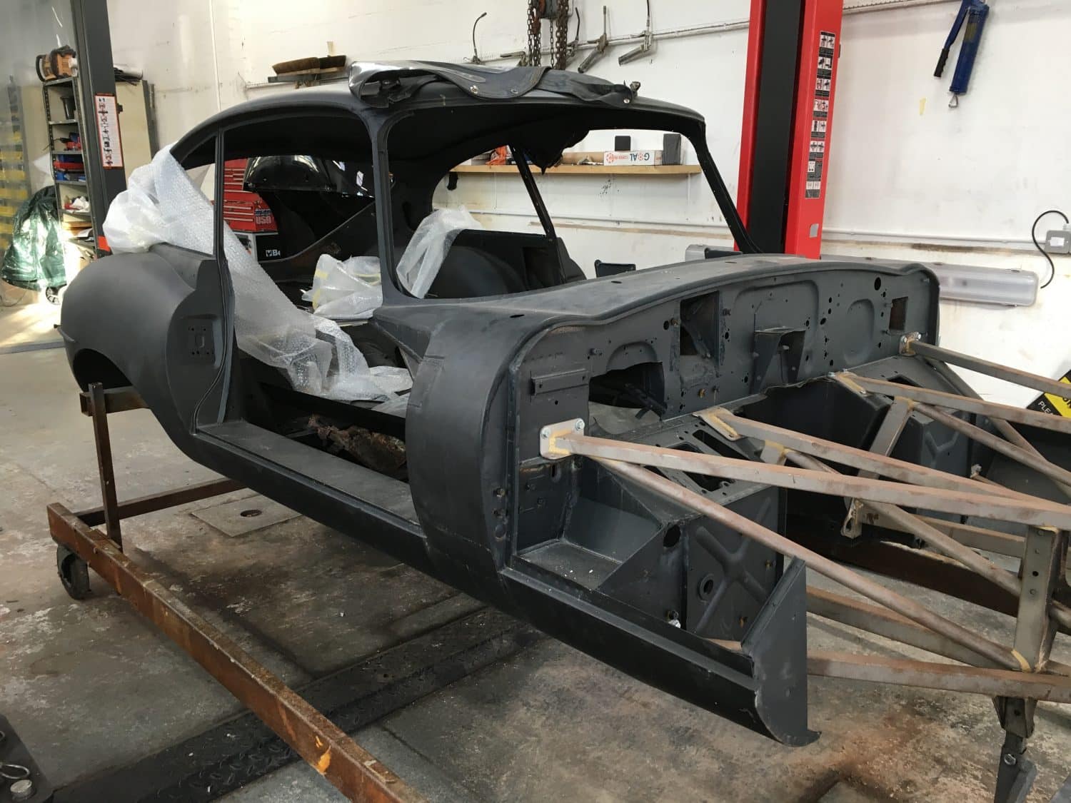 Welding up the racing car - Bridge Classic Cars