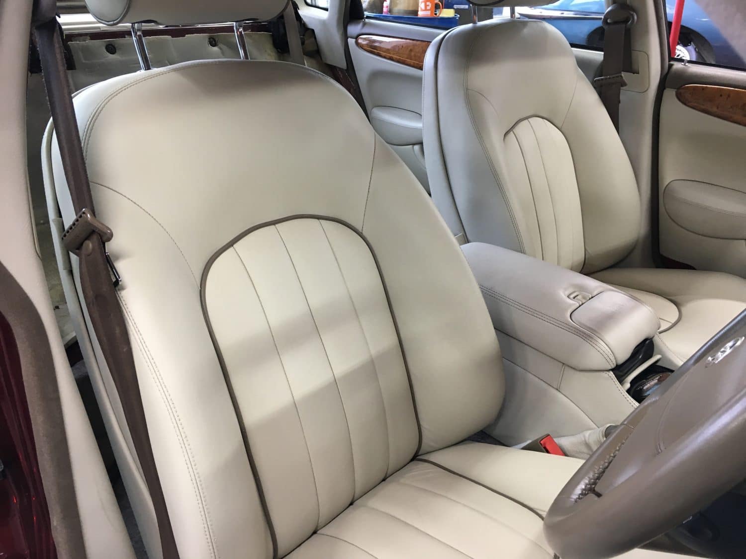 Refurbishing our front and rear leather seats - Bridge Classic Cars