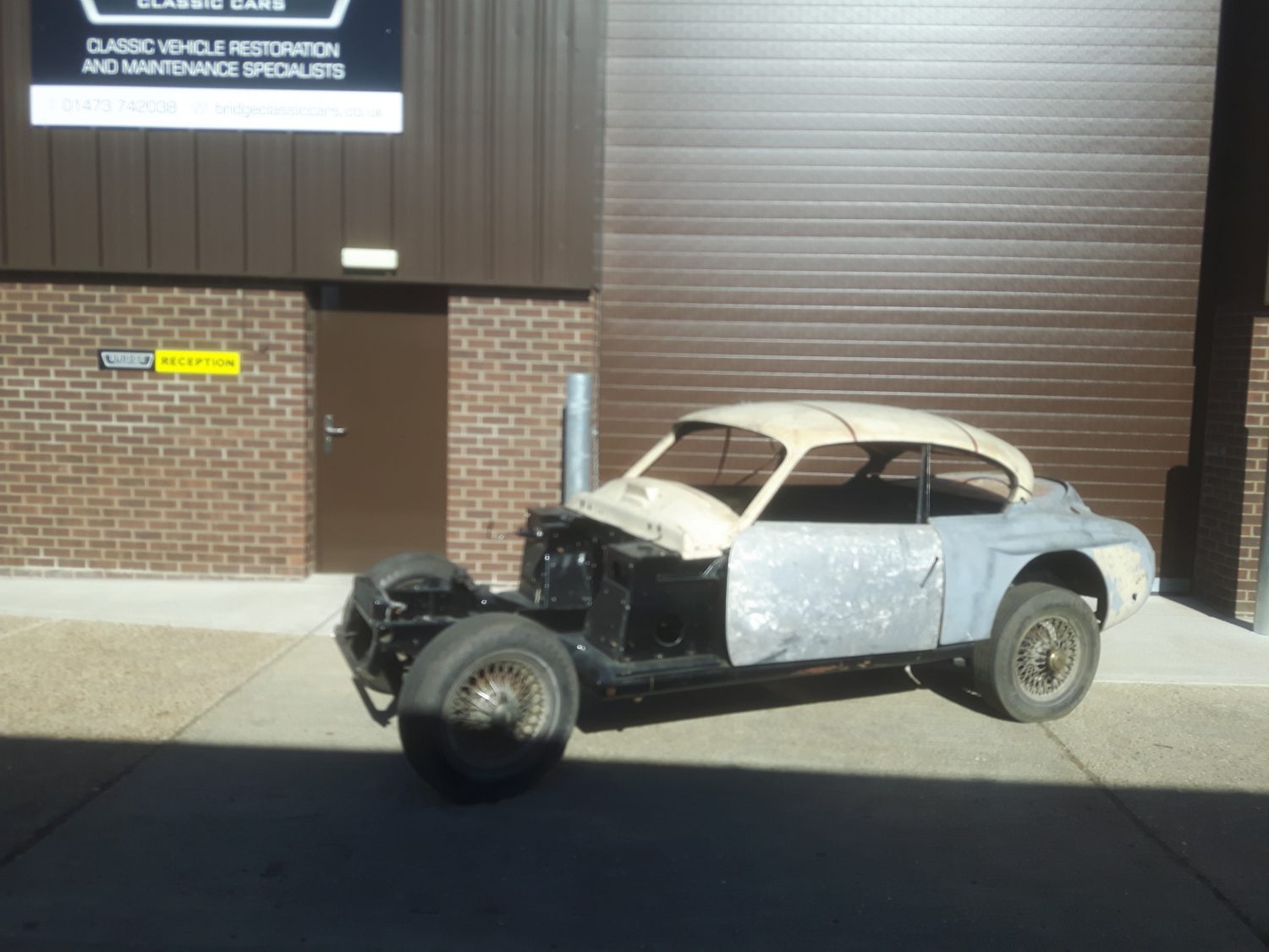 Our Jensen 541R Chassis 328 has arrived safely - Bridge Classic Cars