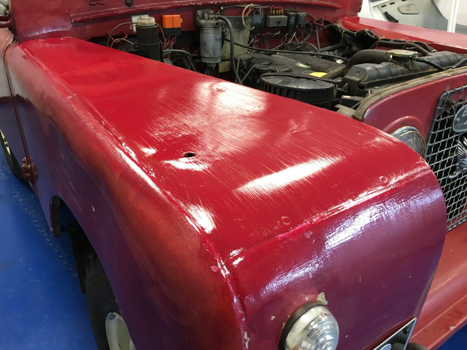 Painting our 1964 Land Rover panels - Bridge Classic Cars