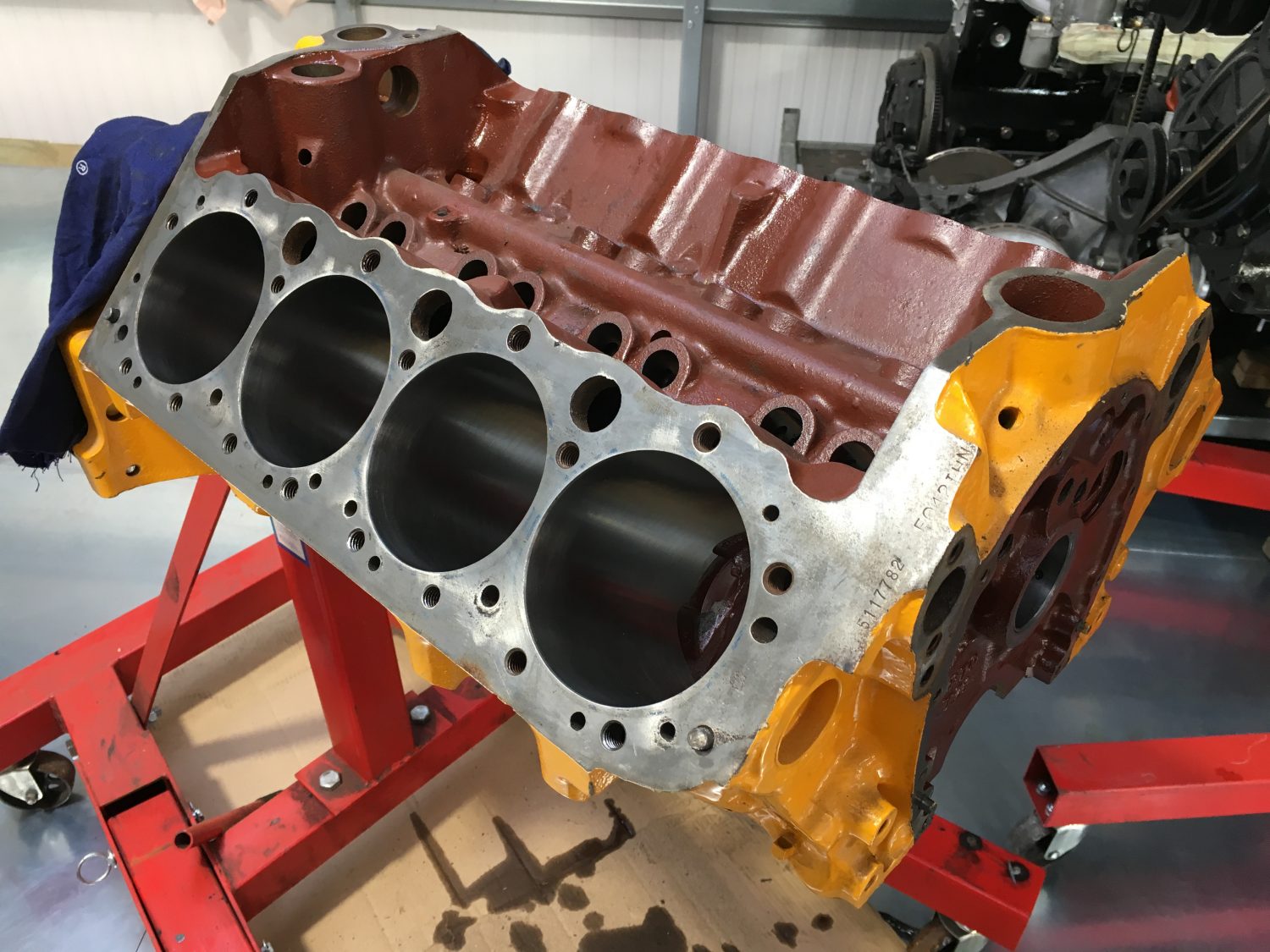 Working on the Corvette engine - Bridge Classic Cars