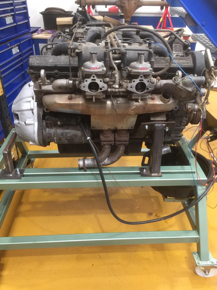 Running up our V12 engine - Bridge Classic Cars