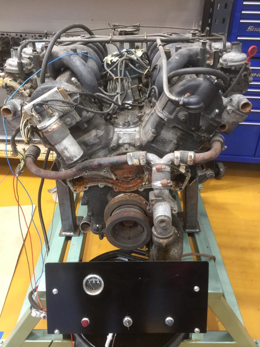 Running up our V12 engine - Bridge Classic Cars