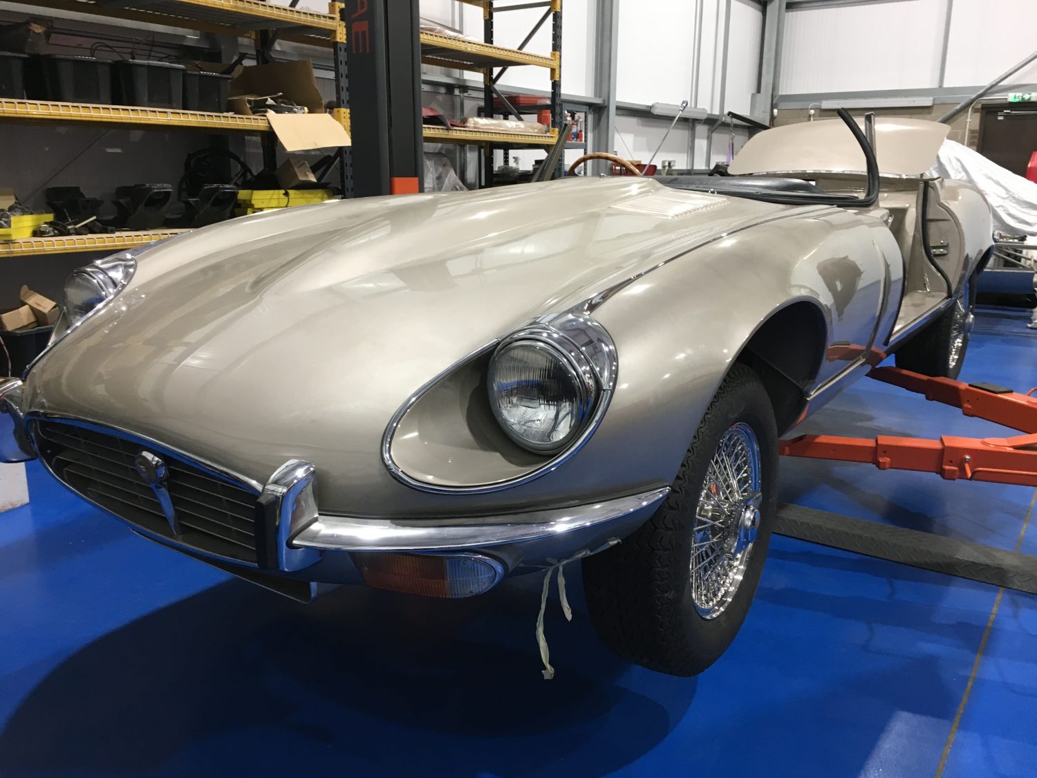 Our 1971 Jaguar E-Type, now with bonnet. - Bridge Classic Cars