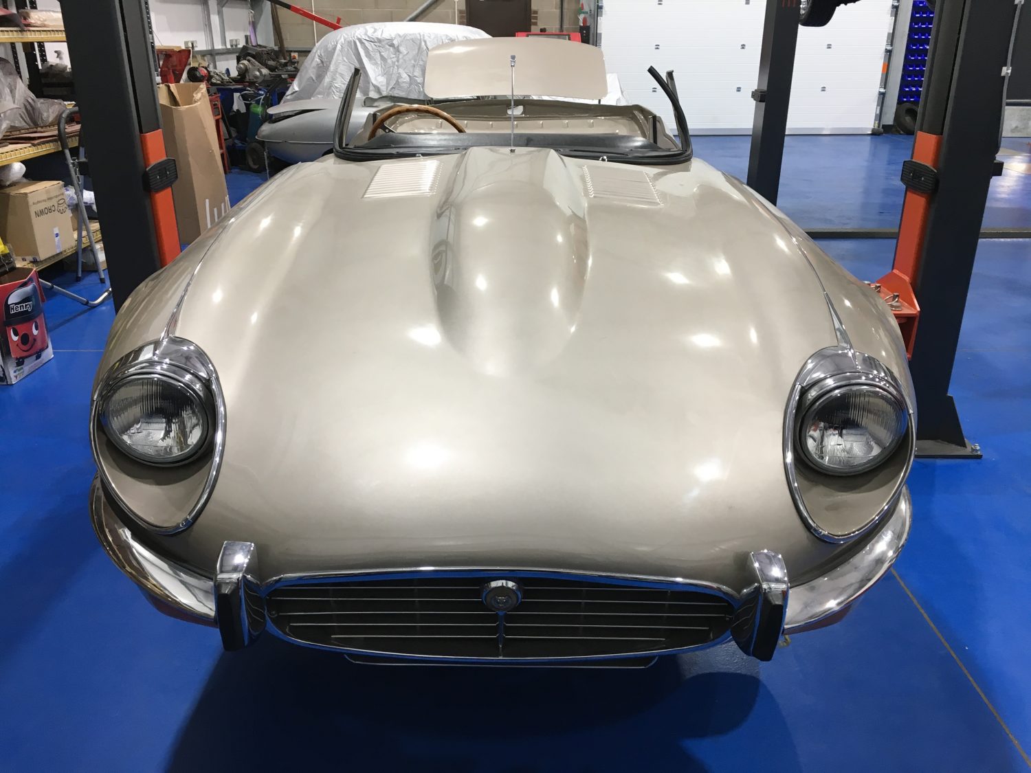 Our 1971 Jaguar E-Type, now with bonnet. - Bridge Classic Cars