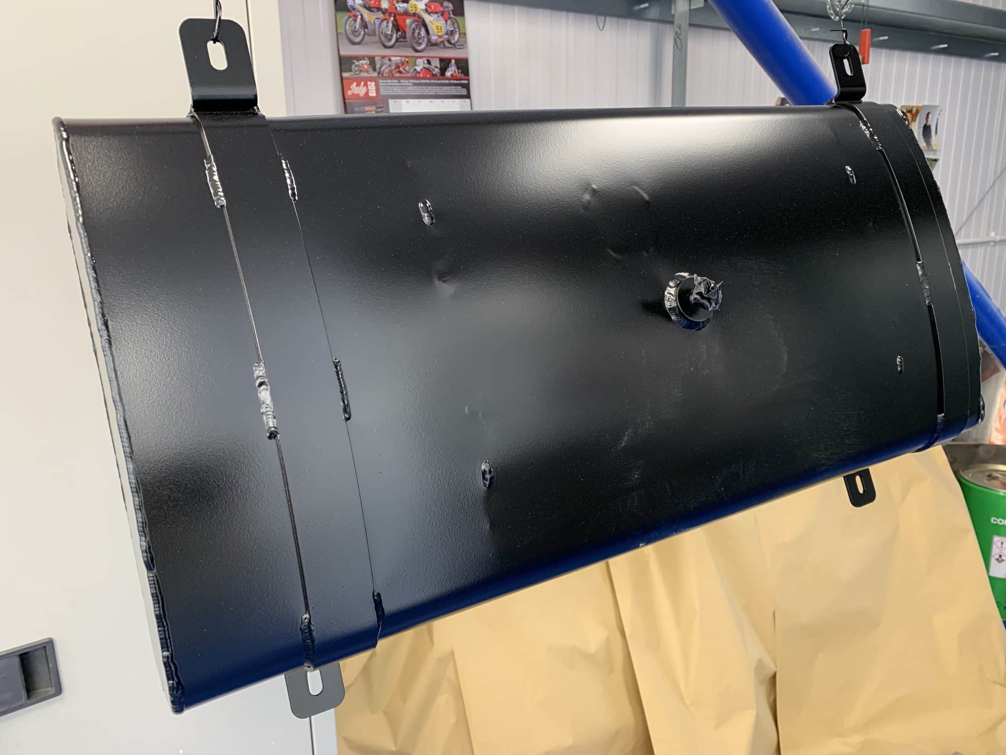 Painting and fitting the new tank - Bridge Classic Cars