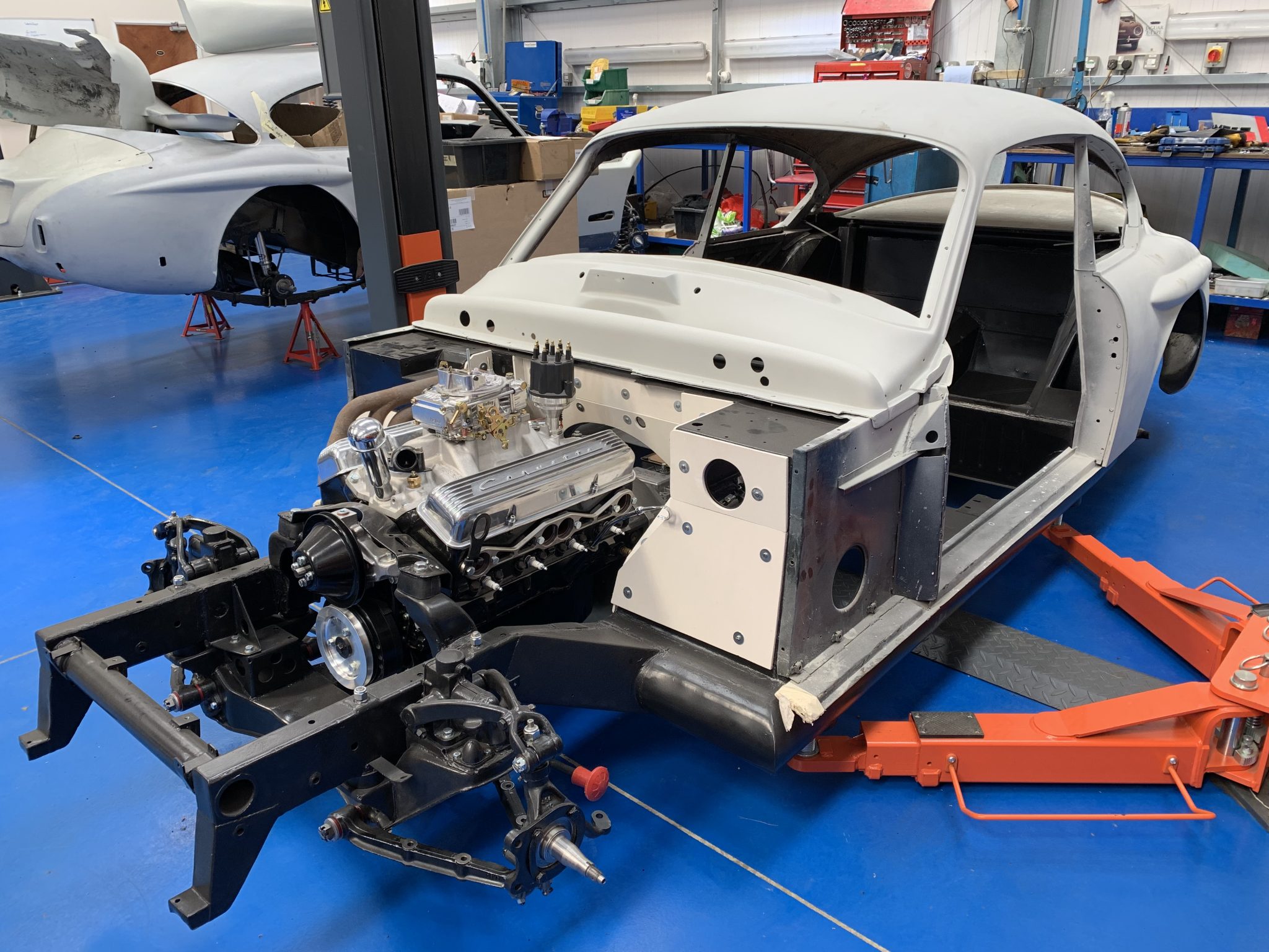 1957 Jensen 541R bodyshell ready for refit - Bridge Classic Cars