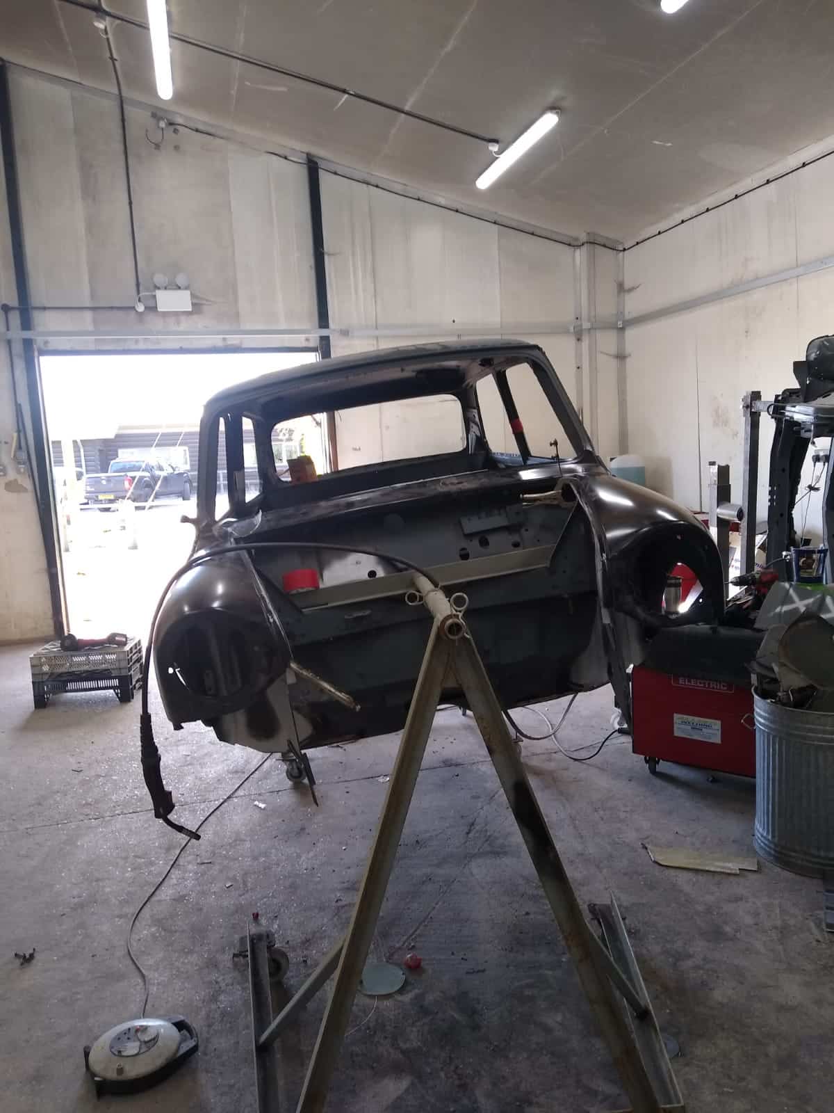 Progress is being made on our 1996 Mini body shell - Bridge Classic Cars
