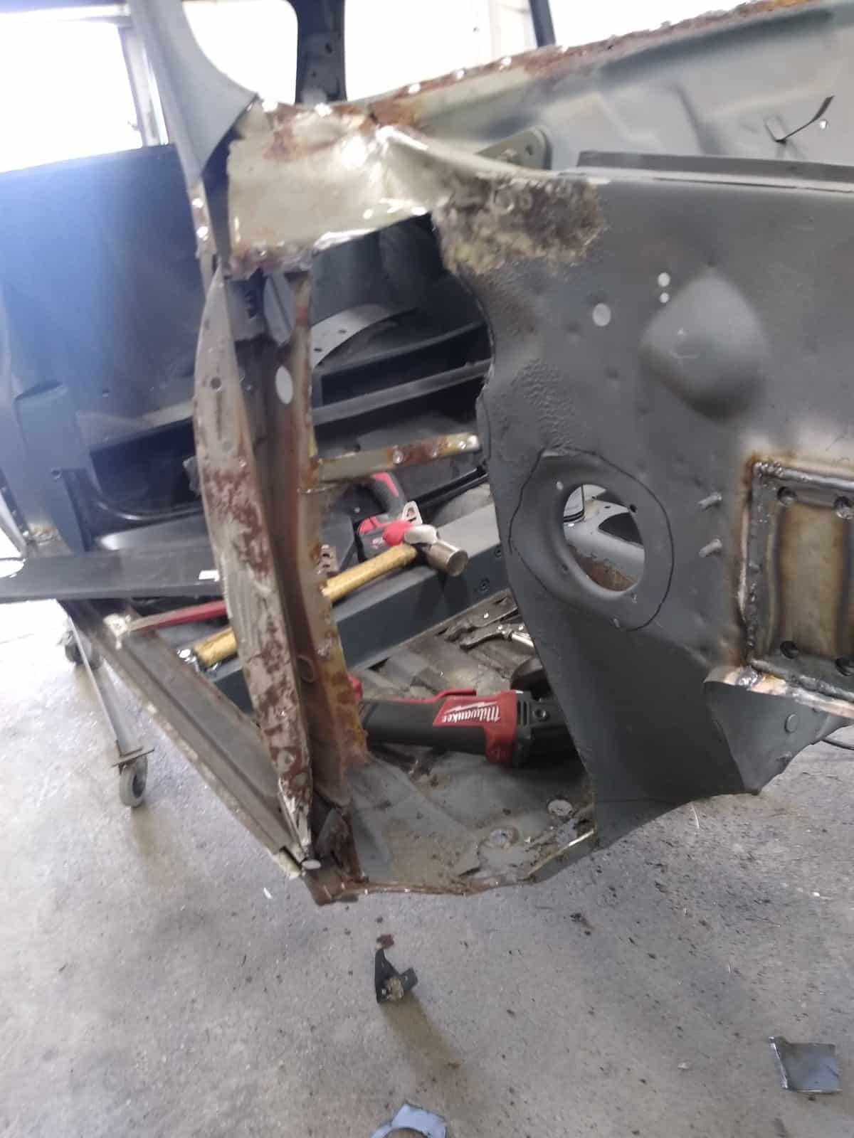 Progress is being made on our 1996 Mini body shell - Bridge Classic Cars