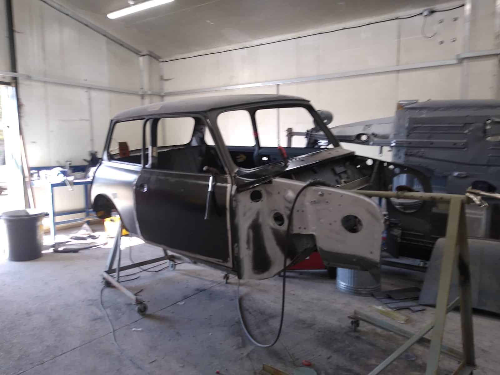 Progress is being made on our 1996 Mini body shell - Bridge Classic Cars