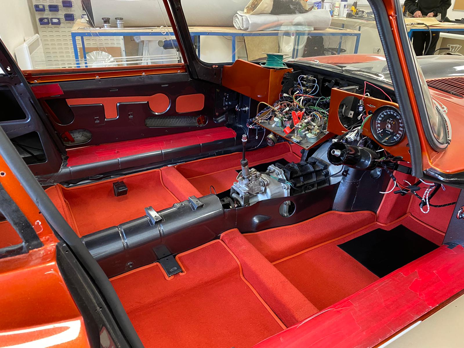 Racing Jaguar E-Type: Custom Door Inlays - Bridge Classic Cars : Bridge ...