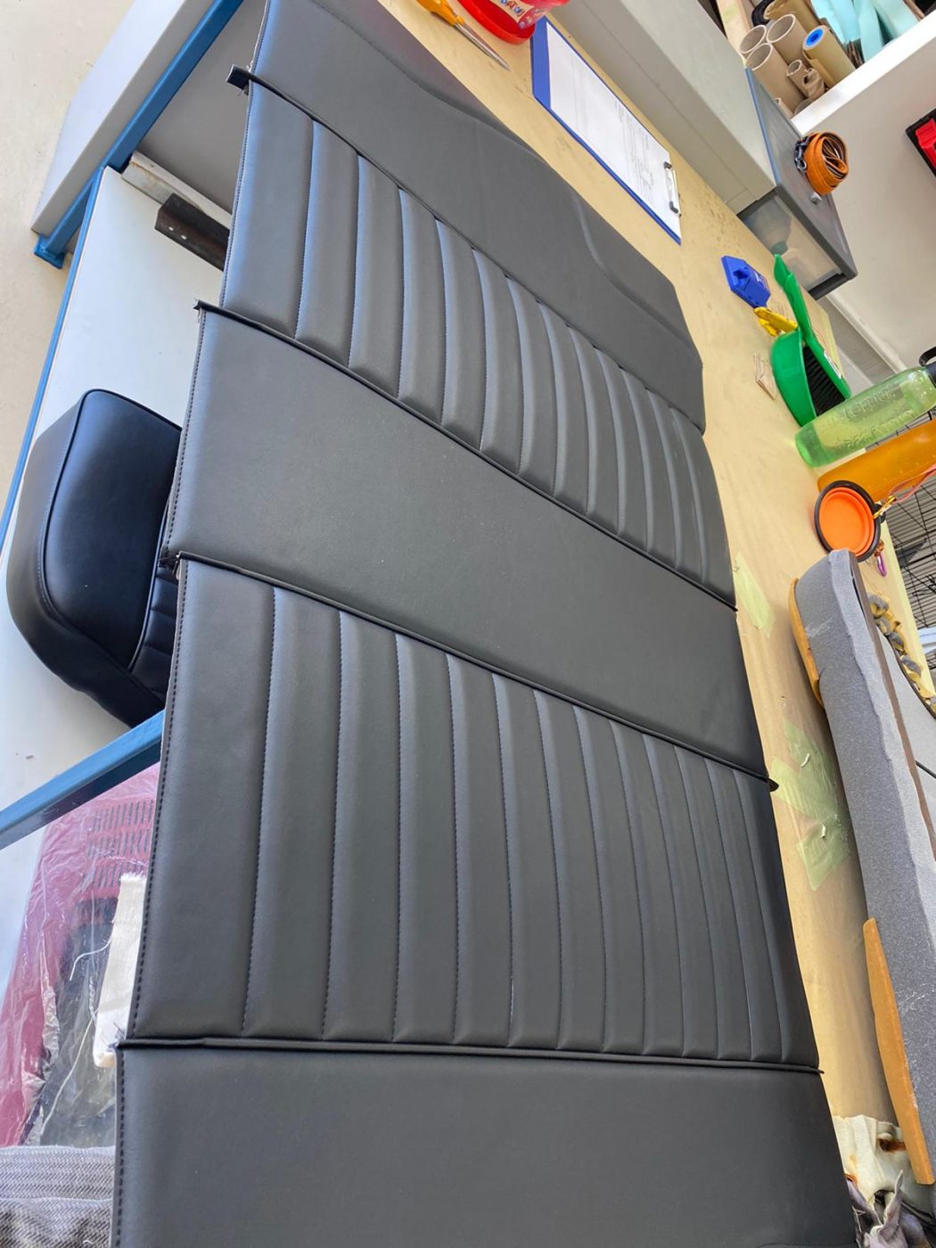 Austin Mini Back Seats Completed - Bridge Classic Cars